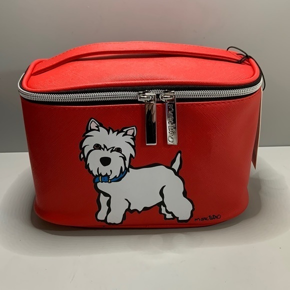 Marc Tetro | Bags | Marc Tetro Westie Red Cosmeticstrain Case Nwt ...